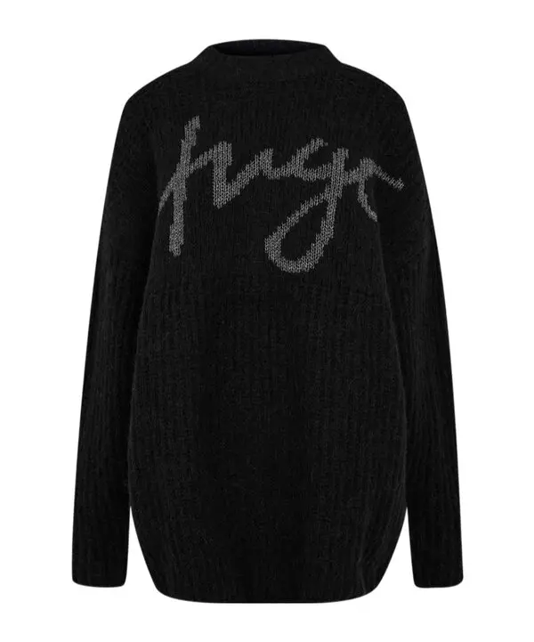 Hugo Boss Loose Crew Neck Sweater - Black