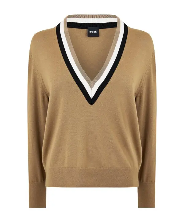 Hugo Boss V-neck Knitted Sweater