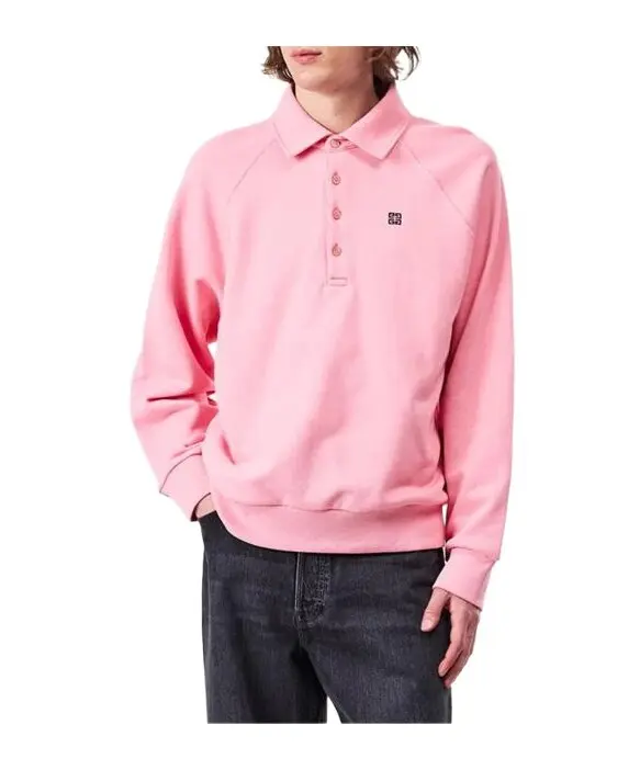 Givenchy Long Sleeve Logo Polo Shirt