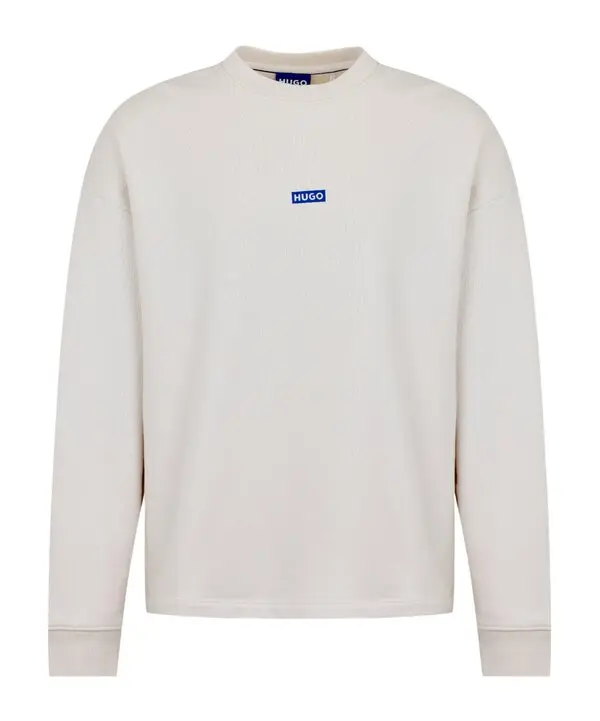 Hugo Boss Solid Color Cotton Sweatshirt
