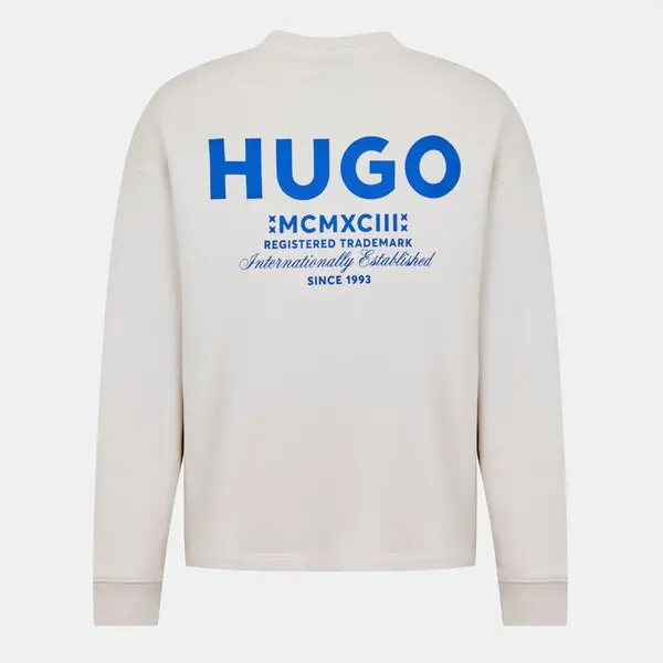 Hugo Boss Solid Color Cotton Sweatshirt
