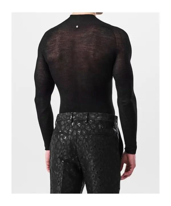 Versace Long Sleeve Turtleneck Sweater
