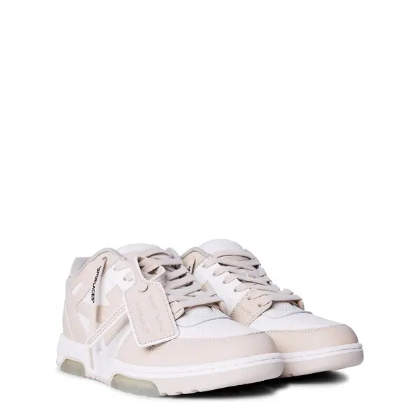 Off-White Round Toe Low-top Casual Shoes