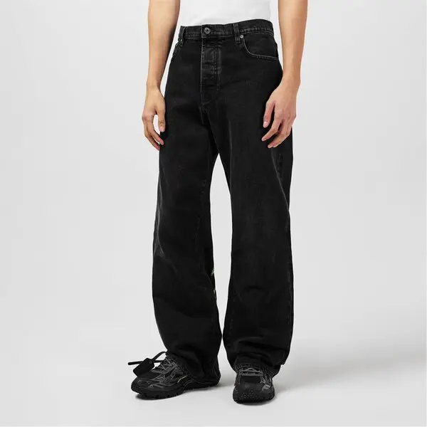 Off-White Relaxed Fit Printed Jeans