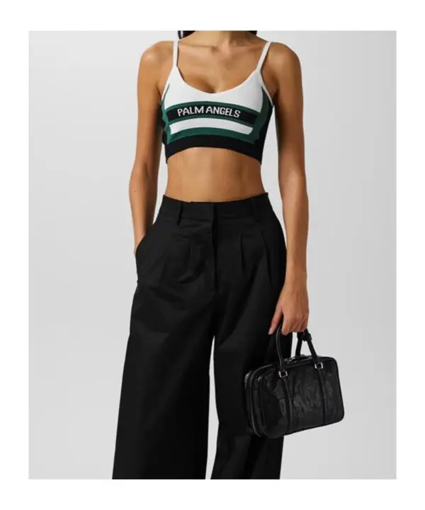 Palm Angels Race Crop Knit Top