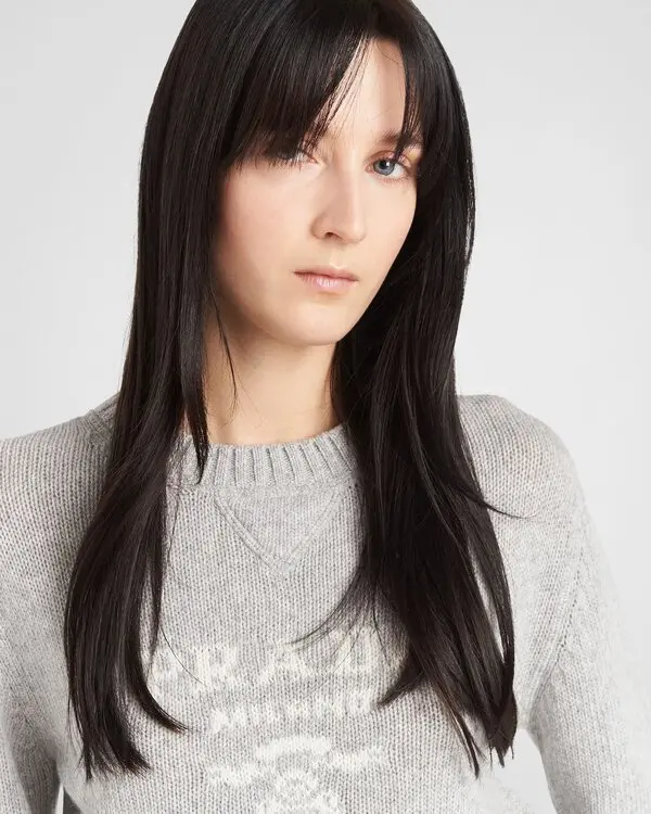 Prada Wool And Cashmere Crewneck Sweater