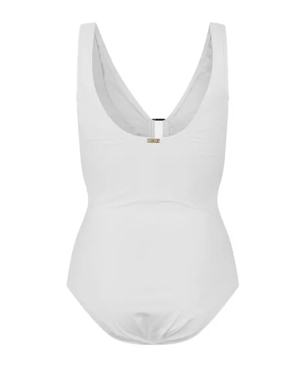 Ralph Lauren Ring Detail Plunge One Piece Swimsuit