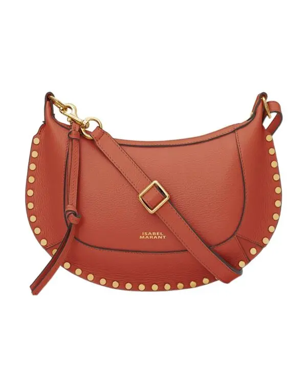 Isabel Marant Étoile Oskan Moon Grainy Leather Shoulder Bag