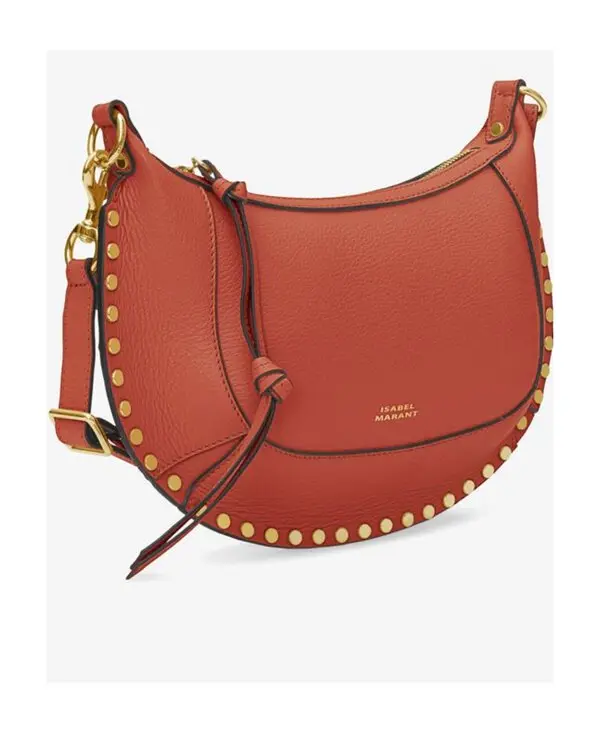 Isabel Marant Étoile Oskan Moon Grainy Leather Shoulder Bag