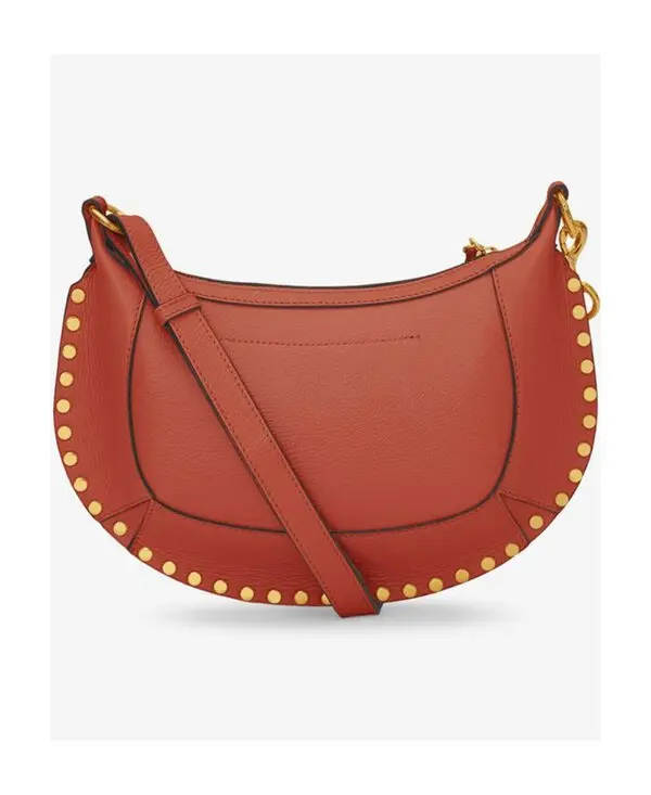Isabel Marant Étoile Oskan Moon Grainy Leather Shoulder Bag