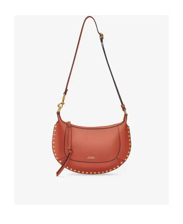 Isabel Marant Étoile Oskan Moon Grainy Leather Shoulder Bag