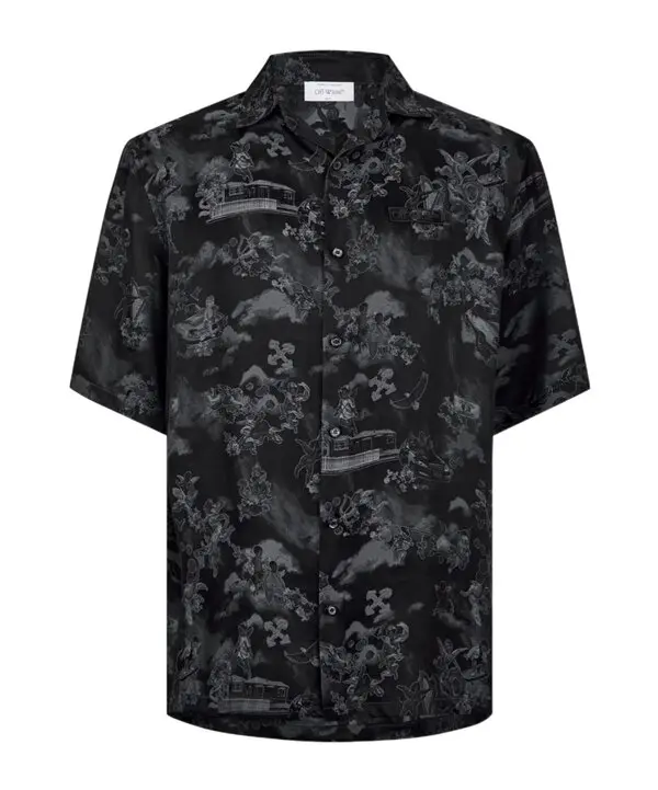 Off-White Short Sleeve Shirt - Black