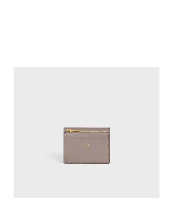Celine Compact Wallet Triomphe In Shiny Calfskin