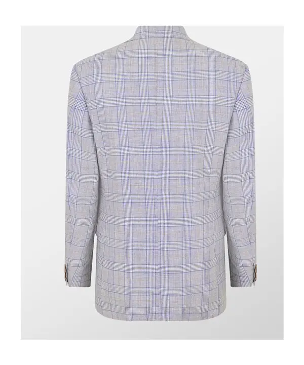 VIVIENNE WESTWOOD Light Purple Plaid Double-breasted Blazer