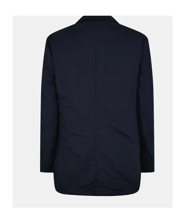 Dries Van Noten Navy Blue Lightweight Quilted Blazer-style Jacket