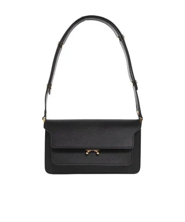 Marni New Trunk Foldover Top Shoulder Bag