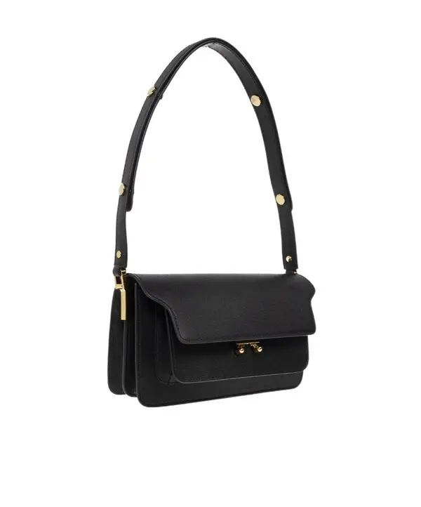 Marni New Trunk Foldover Top Shoulder Bag