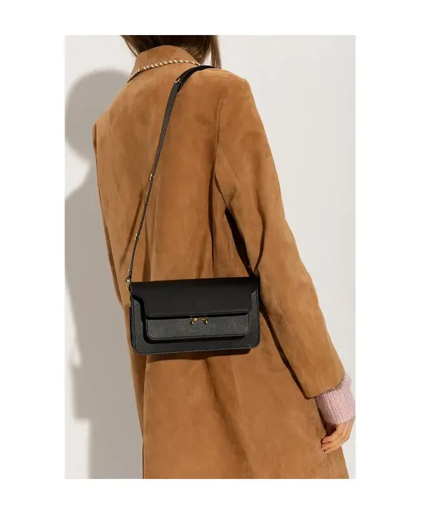Marni New Trunk Foldover Top Shoulder Bag