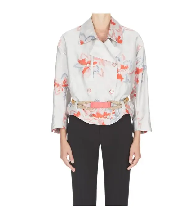 Emporio Armani Printed Blouse - White