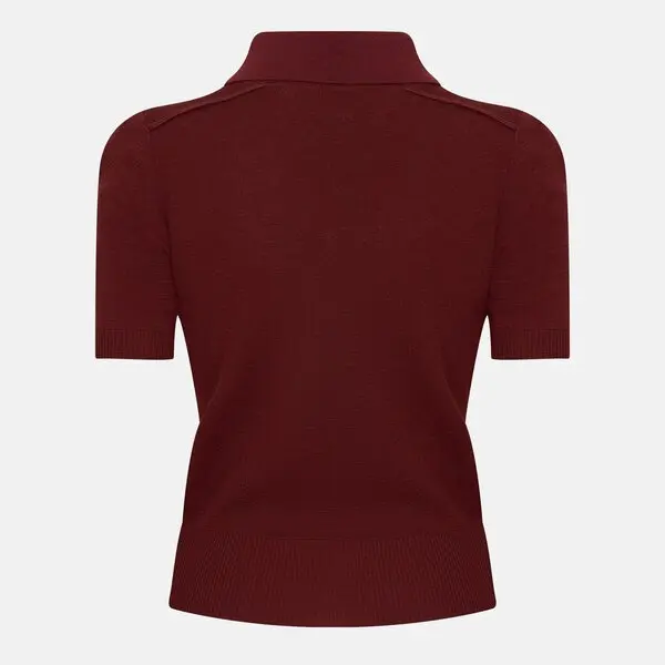 Burberry Short-sleeved Knitted Polo Shirt