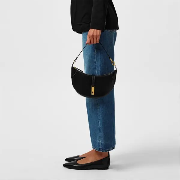 Polo Ralph Lauren Zipper Mini Shoulder Bag - Black