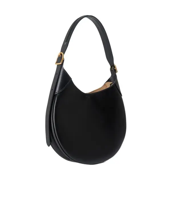 Polo Ralph Lauren Leather Shoulder Bag - Black