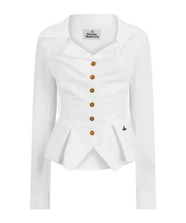 VIVIENNE WESTWOOD Long Sleeve Button-up Shirt - White