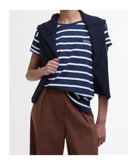 Barbour Otterburn Striped T-shirt With Chest Embroidery