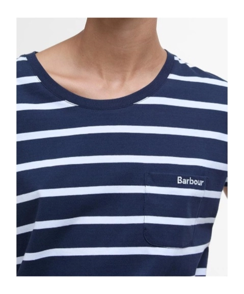 Barbour Otterburn Striped T-shirt With Chest Embroidery