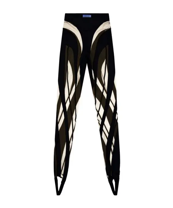 MUGLER Stirrup Leggings - Black
