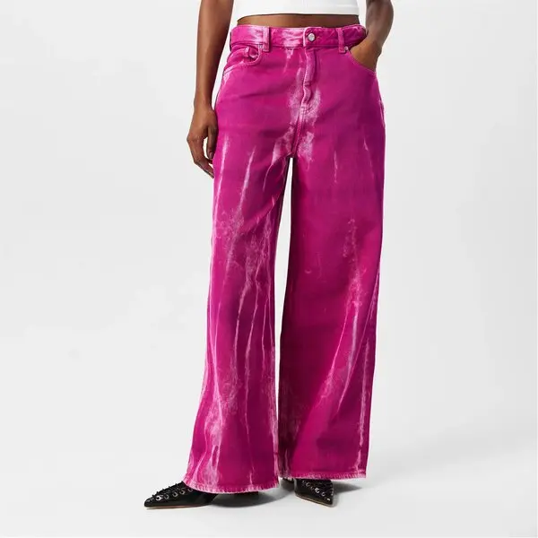 GANNI Baggy Jeans - Purple