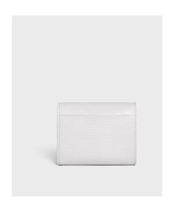 Celine Small Flap Wallet Triomphe In Lizard