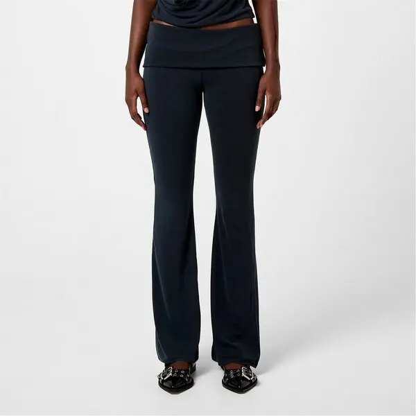 JADED LONDON Fold-waist Flared Trousers