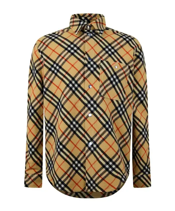 Burberry Versatile Plaid Long-sleeve Shirt