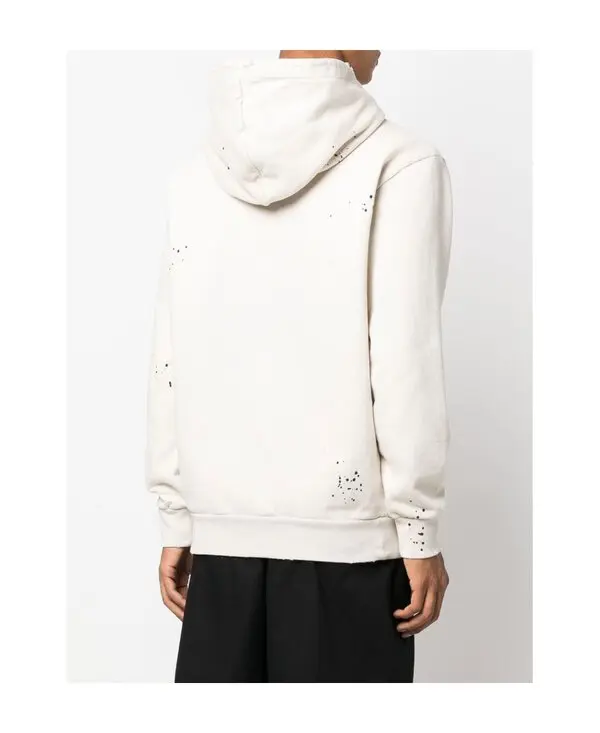 Palm Angels Slogan-print Paint Splatter Hoodie