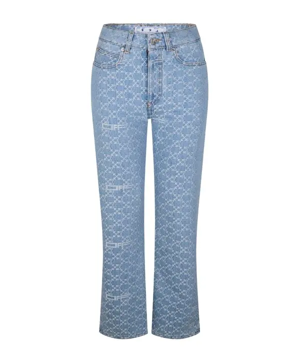 Off-White Monogram Straight Leg Jeans
