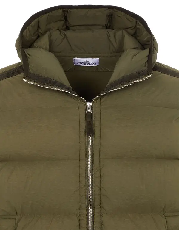 Stone Island Compass Patch Zip-up Puffer Jacket