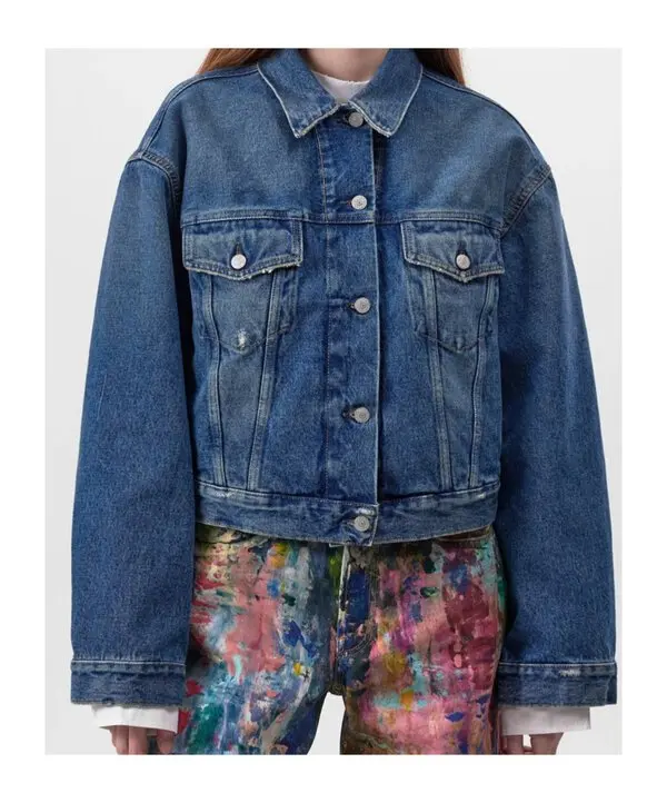 Acne Studios Cropped Denim Jacket