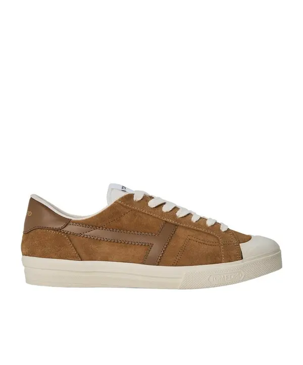 TOM FORD Jarvis Suede Lace-up Sneakers - Brown