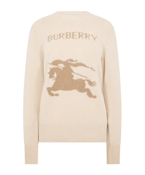 Burberry Knitted Sweater With Equestrian Knight Motif