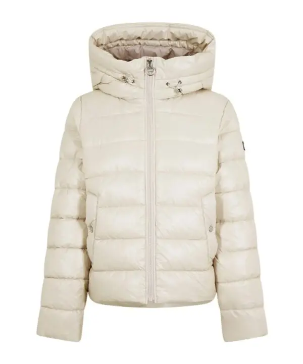 Barbour Long-sleeved Padded Jacket With Hood And Zip Closure