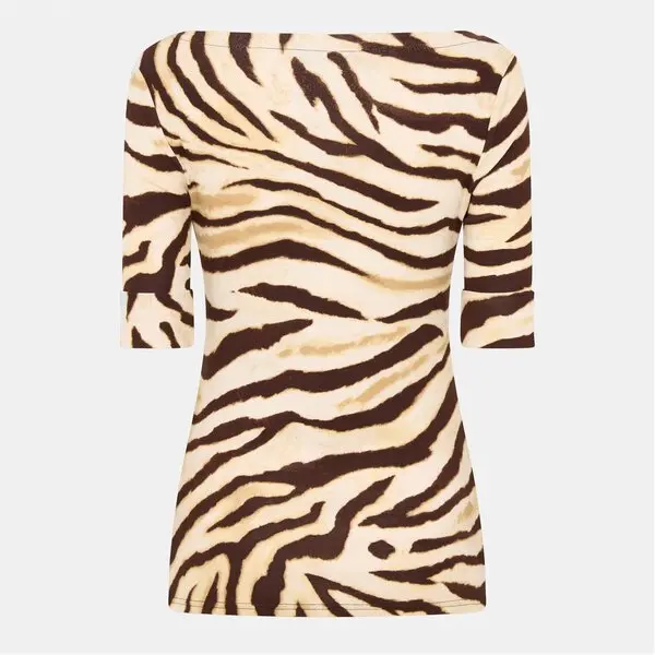 Ralph Lauren Zebra Print T-shirt - Nude