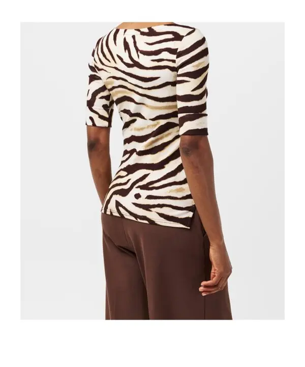 Ralph Lauren Zebra Print T-shirt - Nude