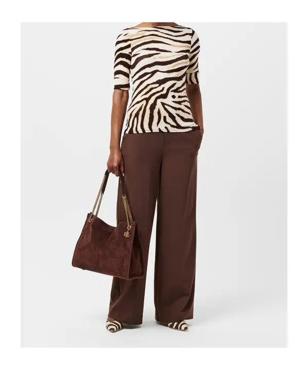 Ralph Lauren Zebra Print T-shirt - Nude