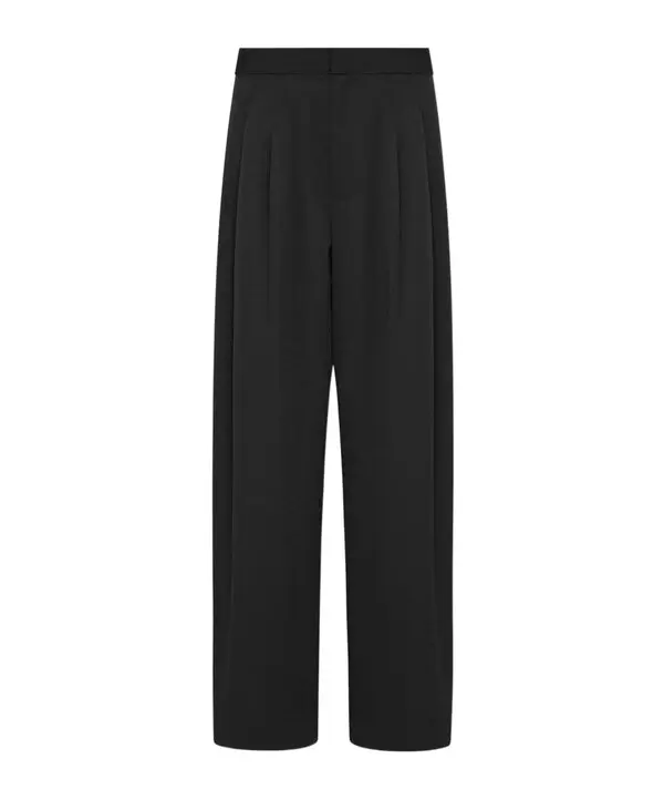 ST. AGNI Adjustable Waist Wide-leg Trousers