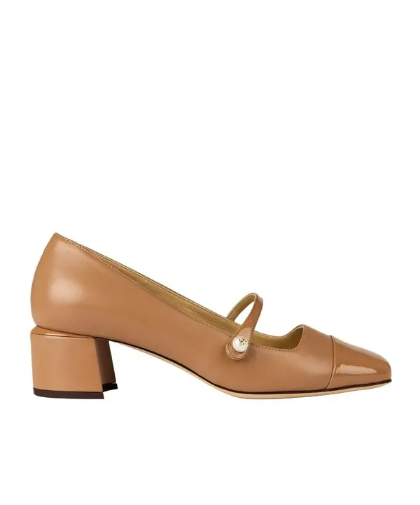 JIMMY CHOO Leather Mary Jane High Heels