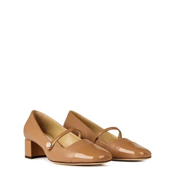 JIMMY CHOO Leather Mary Jane High Heels