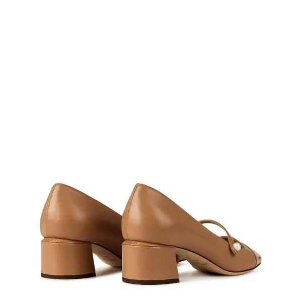 JIMMY CHOO Leather Mary Jane High Heels