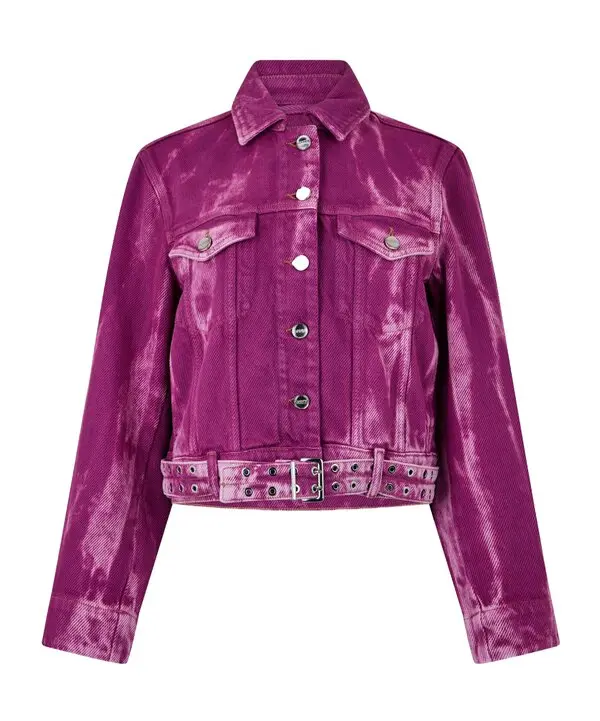 GANNI Heavyweight Denim Jacket With Belt