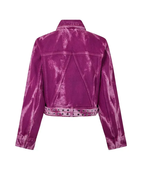 GANNI Heavyweight Denim Jacket With Belt